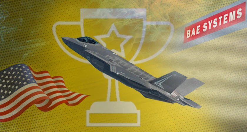 US award BAE 35 million increase supply of F-35 chips