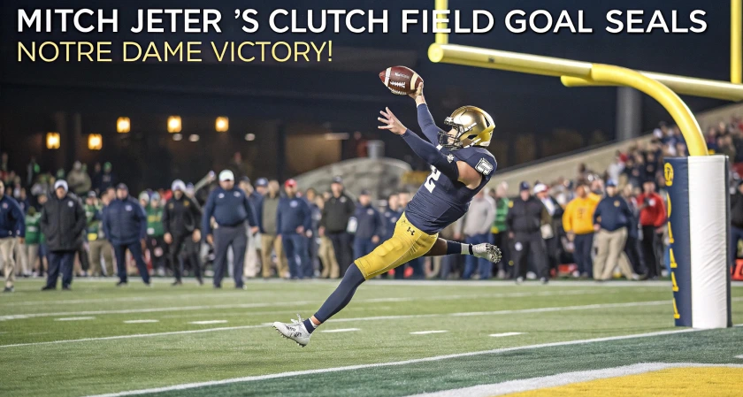 Mitch Jeter's Field Goal Seals Notre Dame's Triumph